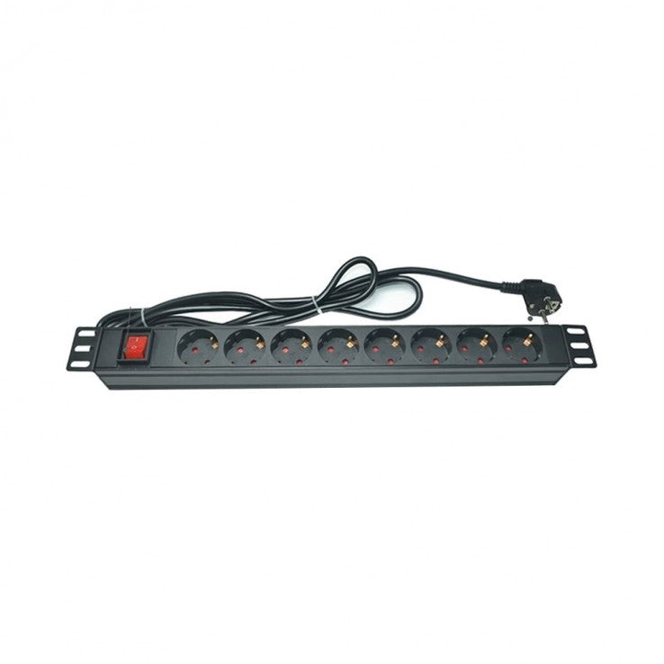 6Port Power Distributor Unit PDU Europe Type, Switch on/off , Fuse 16A ...